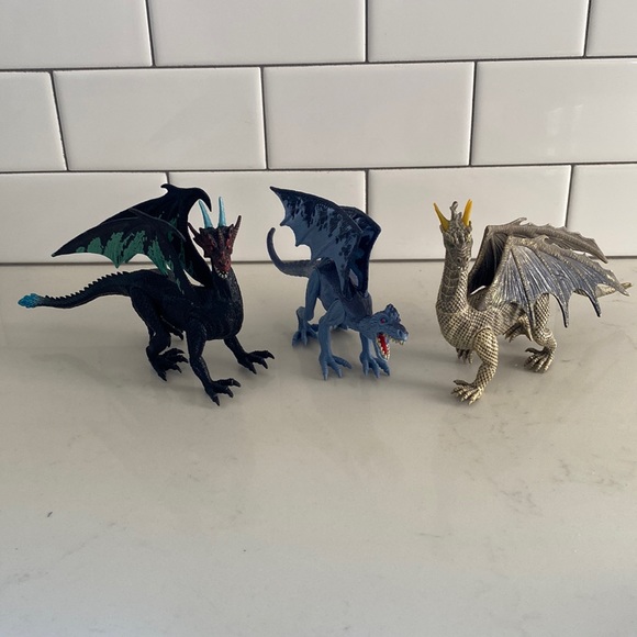 Kid Galaxy | Toys | Kid Galaxy Poseable Winged Dragon Action Figure ...